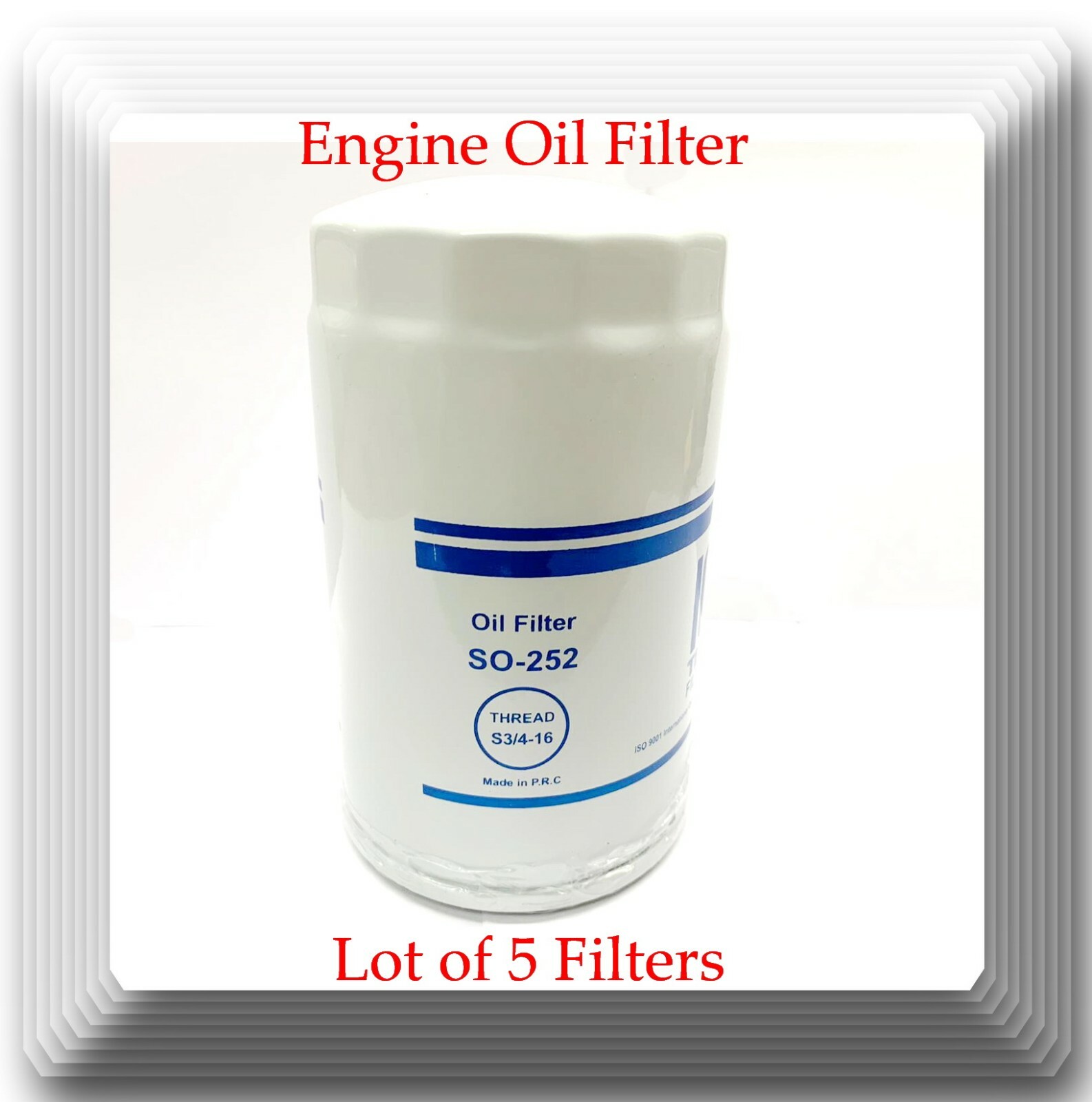 5 OIL FILTERS SO252 PH2870A Fits:Audi Volkswagen Bedford Bobcat Bomag ...