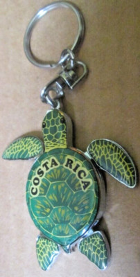 COSTA RICA Turtle Souvenir keyring key chain keychain 2.25" | eBay