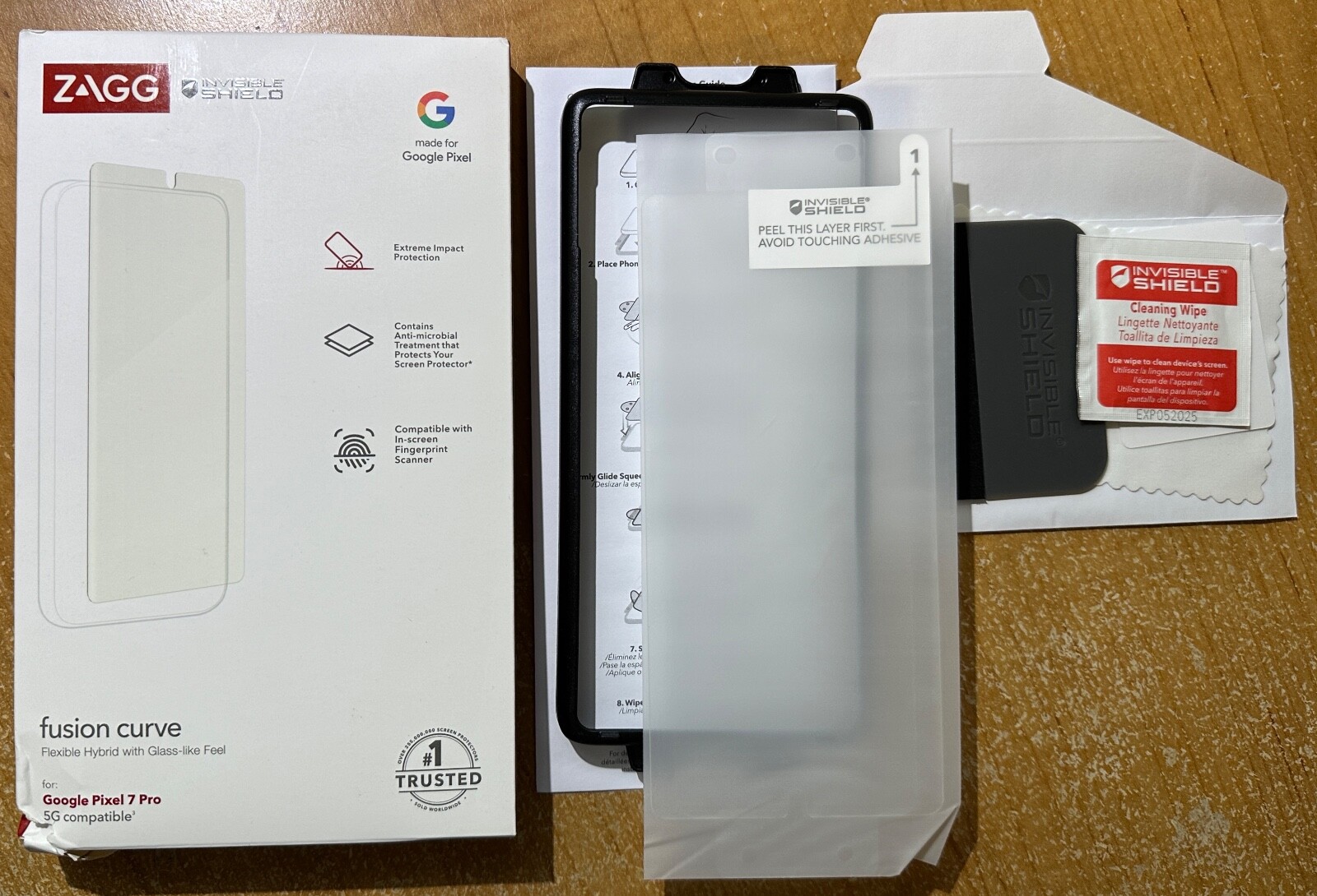Open Box ZAGG Invisibleshield Fusion Curve Screen Protector Google ...