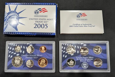 2005-S Complete Proof Set 11 Coins In Box W COA | eBay