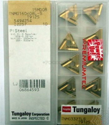 New 10Pcs/Box Tungaloy TNMG160408L-S T9125 TNMG332TLS Carbide Inserts ...