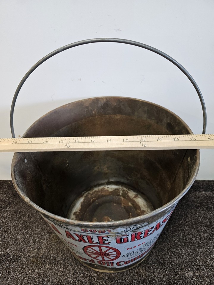 Very Rare Standard Oil 25 Lbs Mica Axel Grease Bucket | eBay