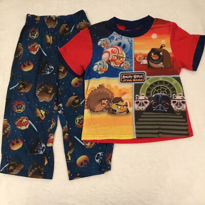 Boys Angry Birds Pajama Set, Pants/ Shirt, Sz 6 | eBay