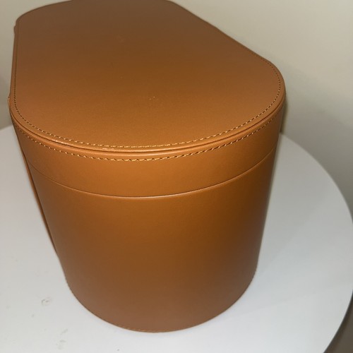 DYSON AIRWRAP COGNAC VEGAN LEATHER DUST-FREE TOOL STORAGE CASE BOX ...