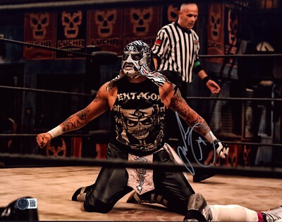 Pentagon Jr. Penta el 0M Signed 11x14 Photo BAS COA Lucha Libre AAA ROH ...