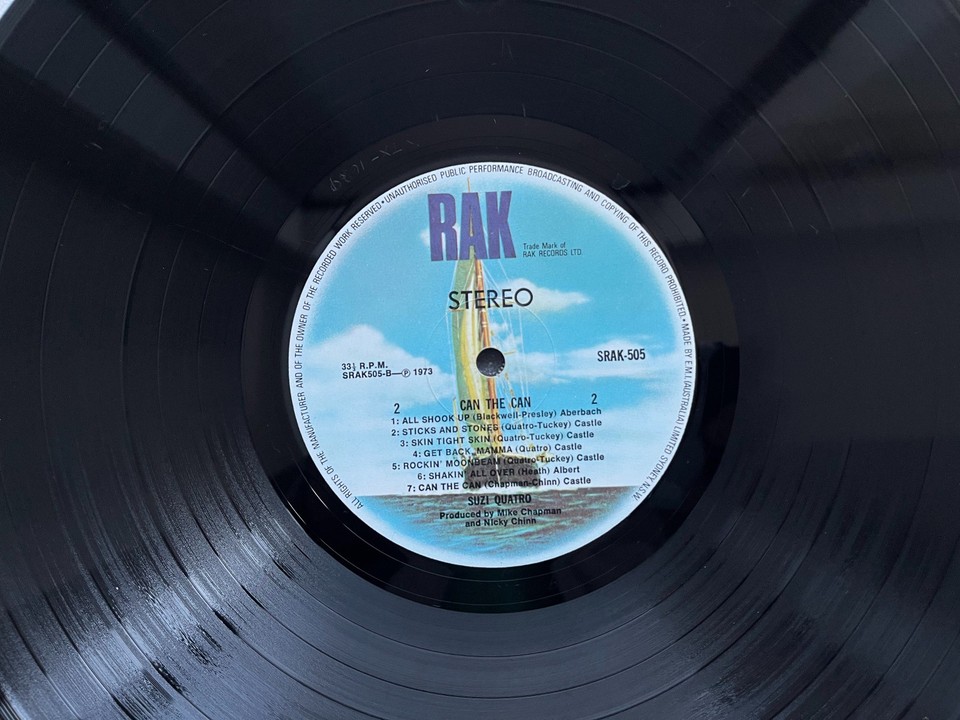 SUZI QUATRO Can The Can 1973 OZ RAK Records VG++/VG++ | eBay