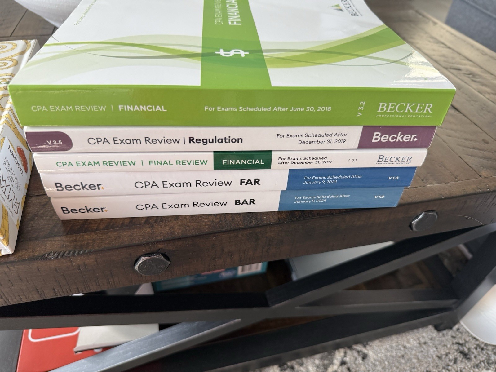 Becker CPA Exam Review Books | eBay