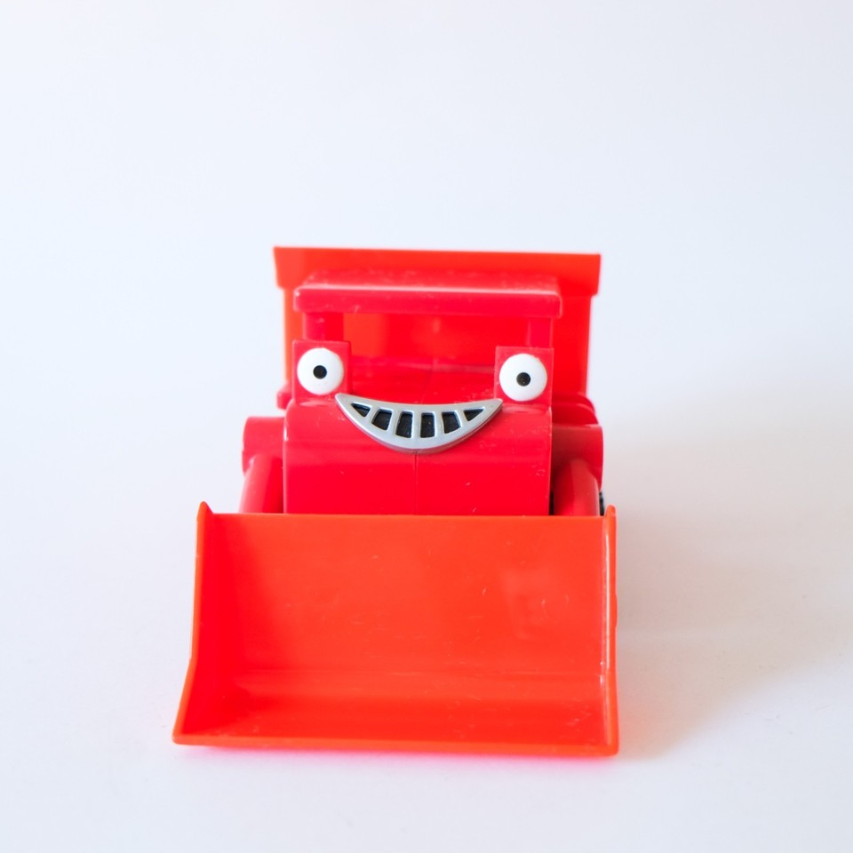 BOB THE BUILDER Muck Bulldozer Toy Action Figure - Red Digger with ...