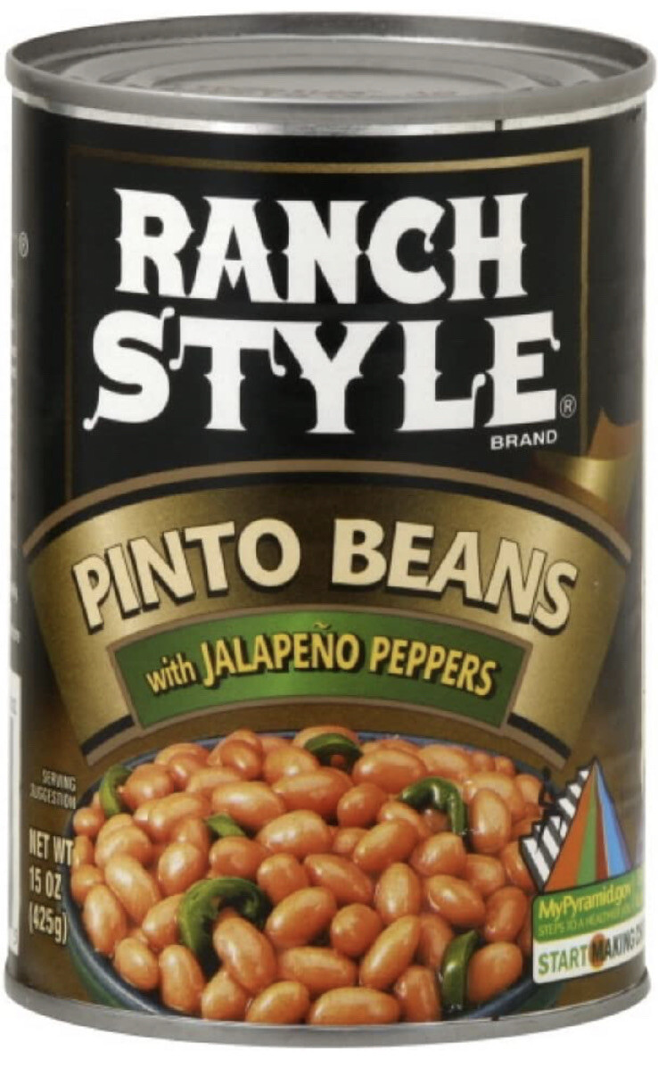 Ranch Style Pinto Beans with Jalapeno Peppers 15oz authentic ...