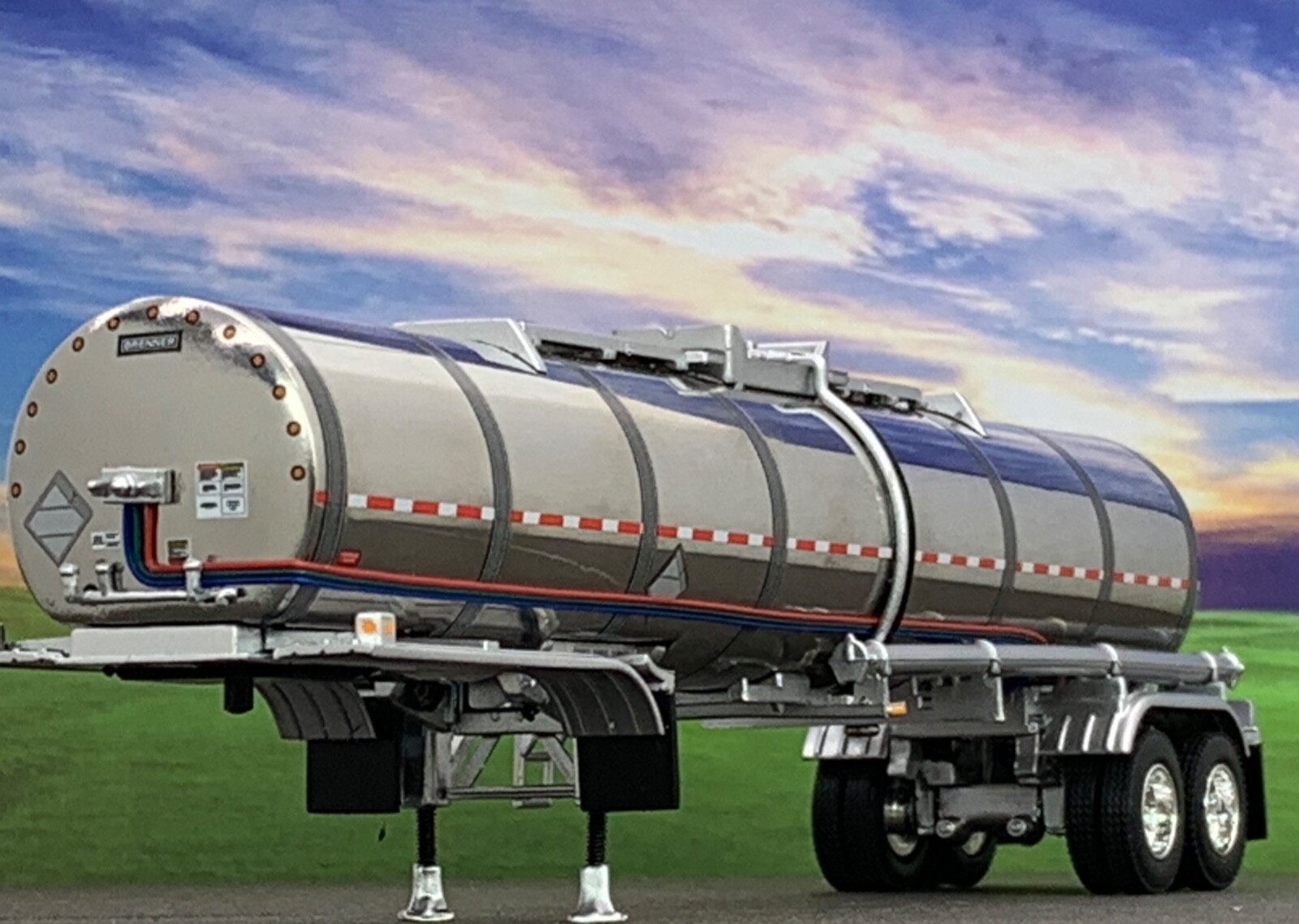 1/64 DCP STAINLESS BRENNER BANDED TANKER TRAILER | eBay
