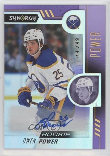 2022-23 Upper Deck Synergy - Rookies Purple #117 Owen Power /49 (AU, RC ...