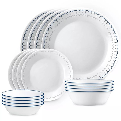Corelle 16pc Vitrelle Caspian Lace Dinnerware Set | eBay