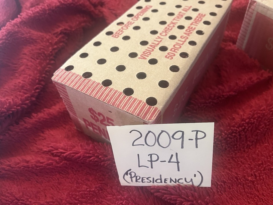 Two Boxes of 2009 Lincoln Pennies, One Each P & D Mints, Presidential ...