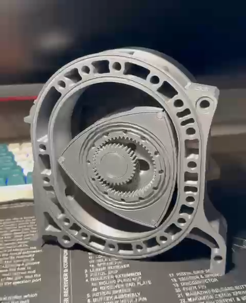 Mazda RX-7 13B Rotary Wankel Engine Model | 3D Printed USB & Manual ...