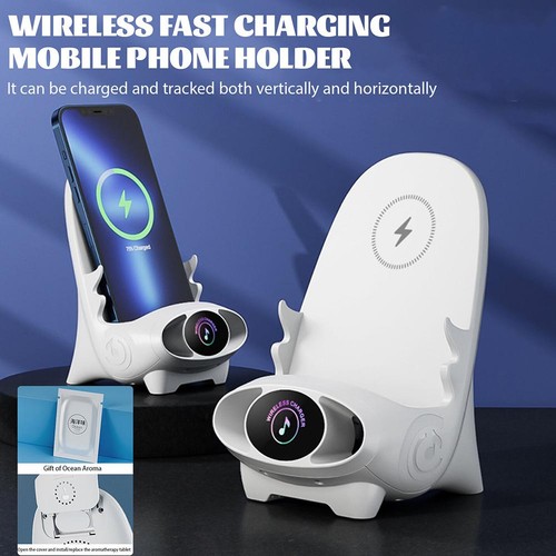 Mini Chair Wireless Charger Desk Mobile Phone Holder Portable Fast 15W ...