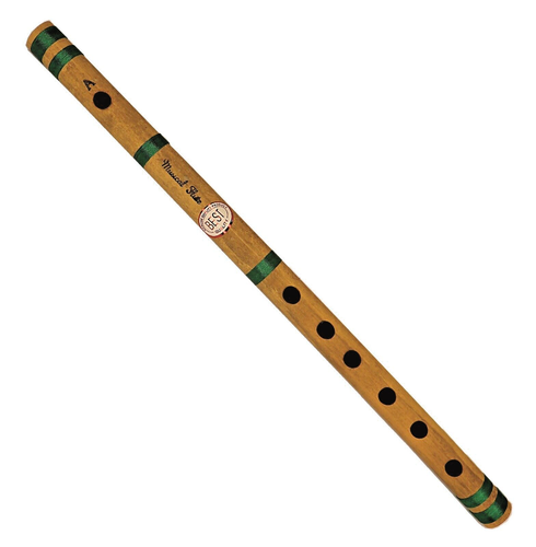 Handmade Bamboo Flute 15" Bansuri A Scale Natural Woodwind Musical ...