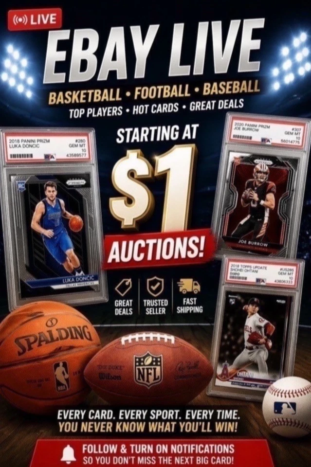Sports Singles At One Dollar! 5/20/26 - eBay Live