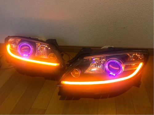 Mazda RX-8 first term HID headlights SE3P LED RING Lamp Lights JDM | eBay