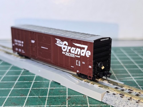 MDC 50' Box car Rio Grande Brn w GATR Works nf-G3-1s EOT/FRED installed ...