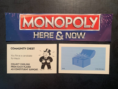 Monopoly Here & Now COMMUNITY CHEST You File as a Candidate For Mayor ...
