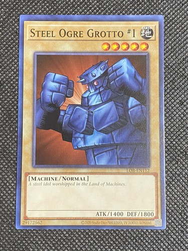 YuGiOh! Steel Ogre Grotto #1 LOB-EN112 Common 25th Anniversary Edition ...