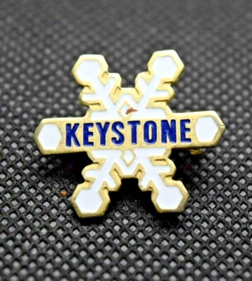 Keystone Ski Resort Colorado White Snowflake Ski Pin | eBay