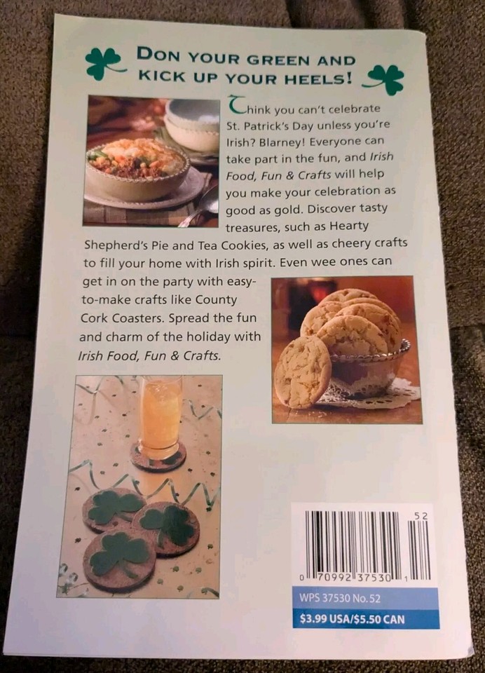 Irish Food Fun Crafts 2005 Magazine St. Patrick's Day Recipes Entrees ...