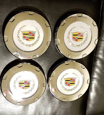 4PCS 2007-2015 CADILLAC ESCALADE WITH COLOR CREST 22" WHEEL CENTER CAPS ...