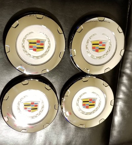 4PCS 2007-2015 CADILLAC ESCALADE WITH COLOR CREST 22" WHEEL CENTER CAPS ...