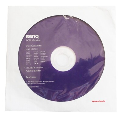 BENQ Owner's Manual Guide CD-ROM for BENQ LCD Monitor Multi Languages ...