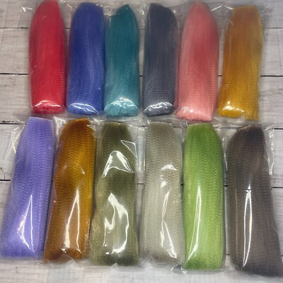 Custom Dyed Crimped Nylon Hair Jigmaking Tacklecraft Snook Bucktail ...