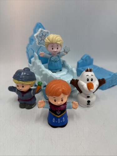 Fisher Price Little People Frozen LOT Elsa Parade Float & Bed Anna ...