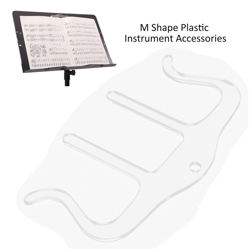 Music Book Clip Stand Page Holder M Shape Plastic Instrument ...