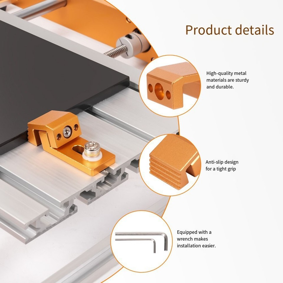 CNC Machining Applications CNC Side Clamps Low Profile Clamps CNC ...