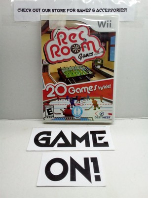 Rec Room Games (Nintendo Wii, 2009) New Factory Sealed - Free Ship ...