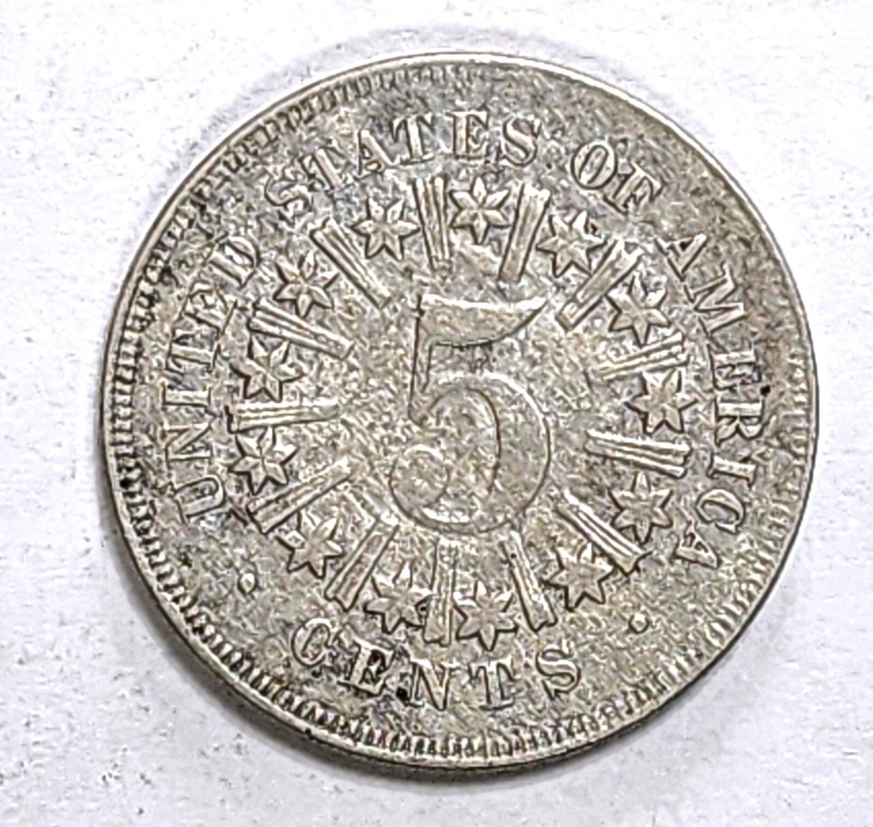 1866 Rays Shield Nickel | eBay