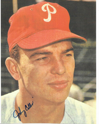 JOHNNY CALLISON Autographed Signed 8 x 10 Baseball Photo Philadelphia ...