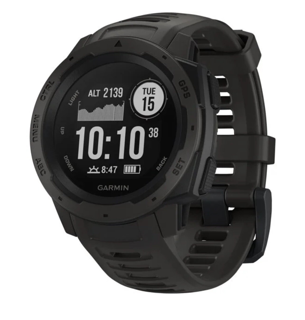 Garmin Instinct Rugged GPS Smart Watch - Graphite (010-02064-00) for ...