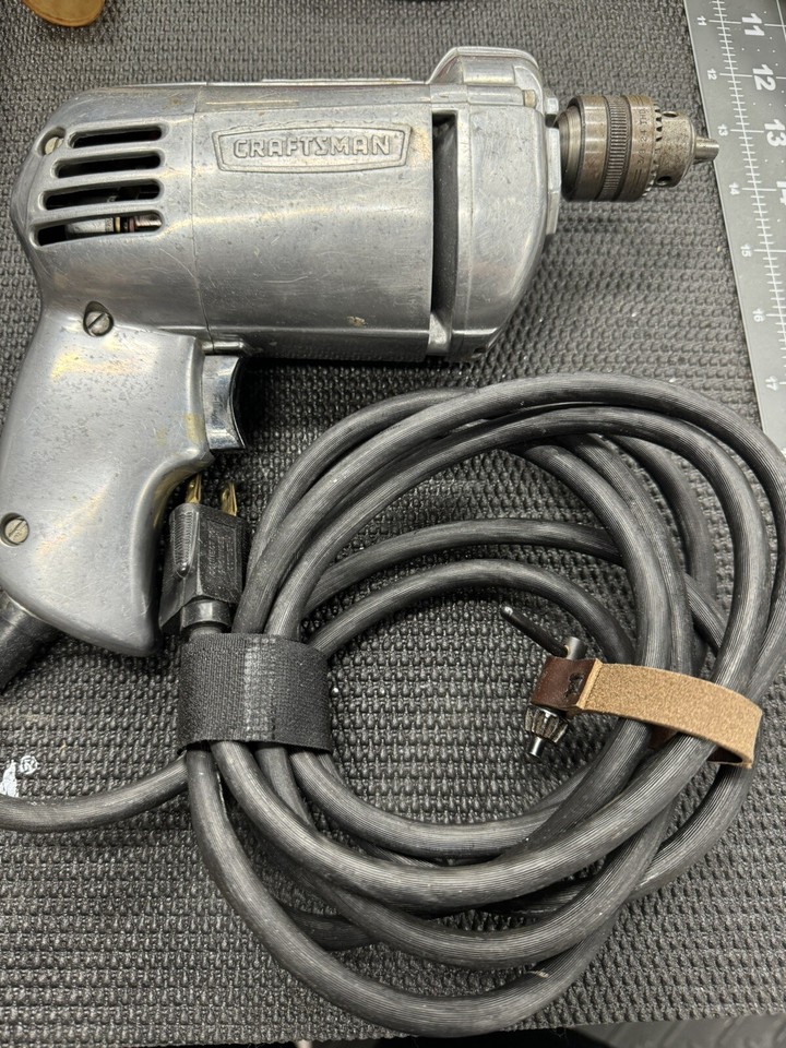 Vintage Craftsman 1/4 Electric Drill Model 315.11090 | eBay