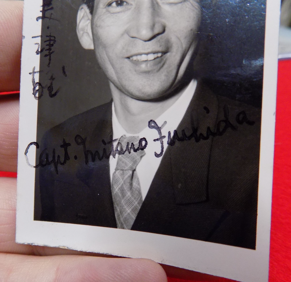 MITSUO FUCHIDA SIGNED VINTAGE PHOTO WWII JAPANESE PILOT LED PEARL ...