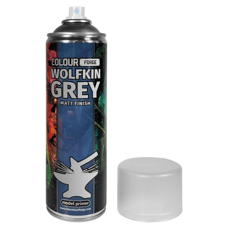 The Colour Forge Wolfkin Grey Matt Finish Model Primer 500ml Aerosol ...