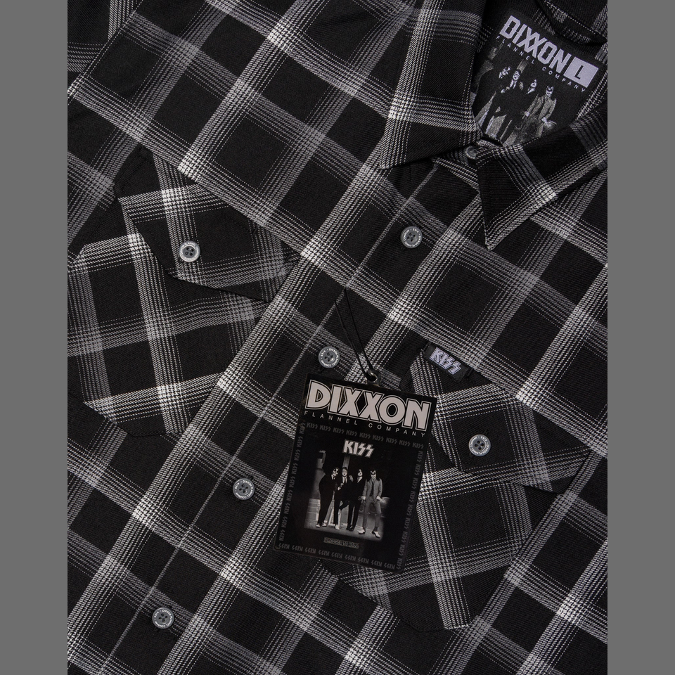 DIXXON FLANNEL x KISS DRESSED TO KILL Flannel Shirt Collab - Men's ...