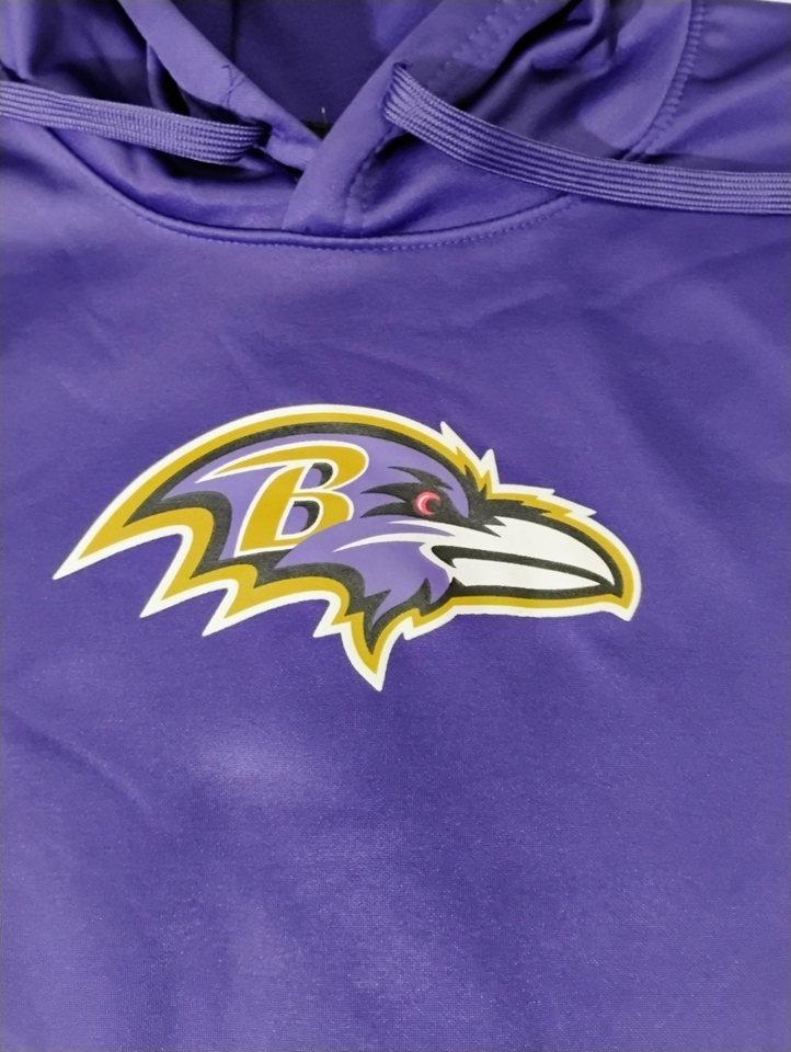 New Era NFL Team Apparel Baltimore Ravens Pullover Hoodie Medium Purple ...