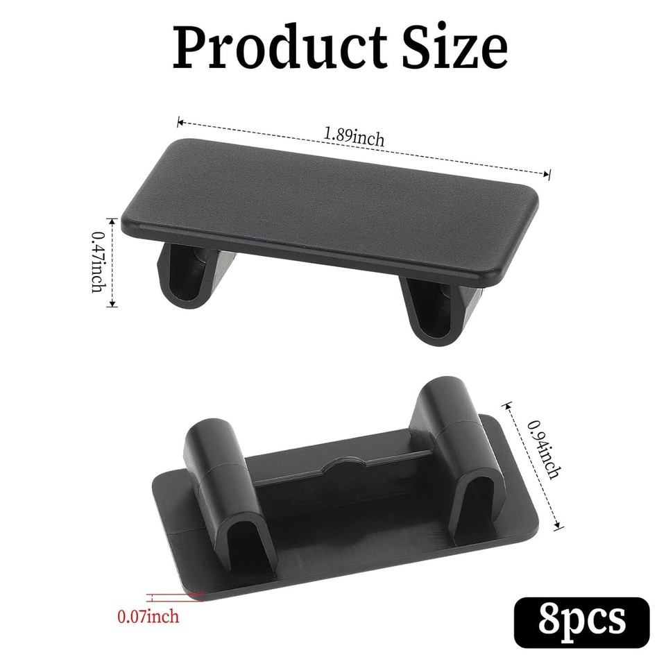 8 Pcs Rocker Switch Panel Cover Rocker Switch Blank Snap-in Hole Plug ...