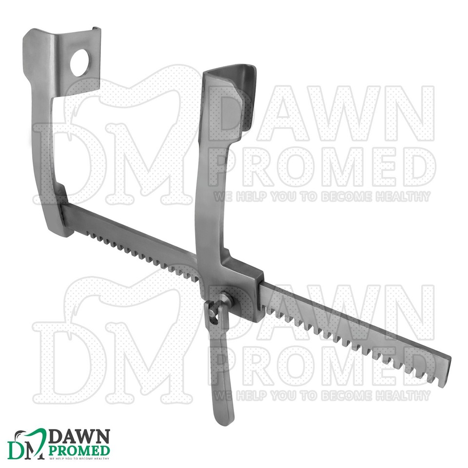 Burford-Finochietto Rib Spreader Retractor Curved 12" Spread Thoracic ...