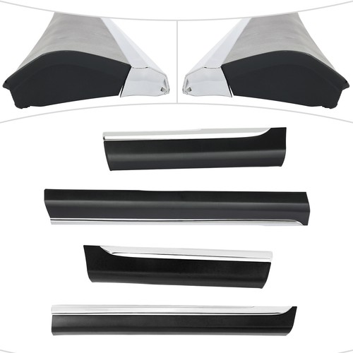 Fit 11-13 Toyota Highlander Left+Right Front Rear Door Lower Molding ...