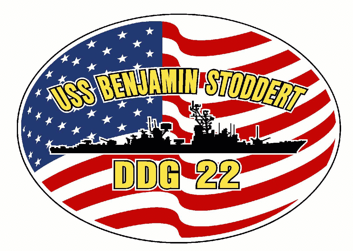 USS BENJAMIN STODDERT DDG 22 Oval Decal / Sticker Military USN U S Navy ...