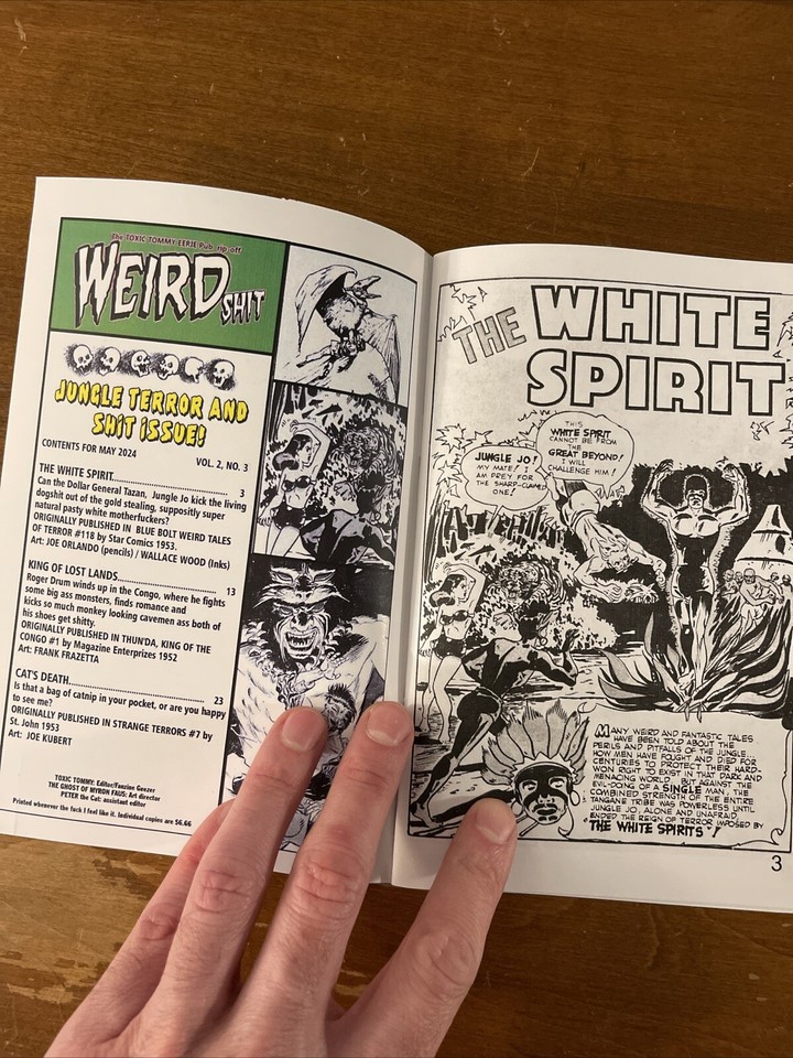 Weird Sh*t Zine #11 Pre-Code Reprints EC Fanzine Horror Sci-Fi Comics ...