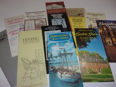 13 Virginia Vintage Travel Brochures Pamphlets James River, Carter's ...