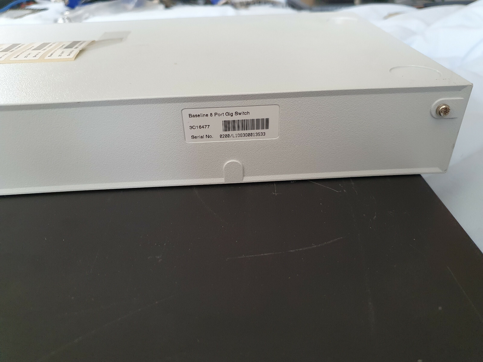 3Com 8 port Gigabit Ethernet Switch 3C16477 Rack Mountable Internal PSU ...